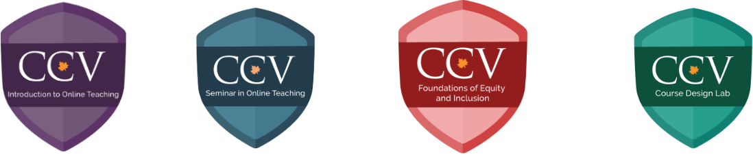 Trainings & Badges - CCV Faculty Resource Center